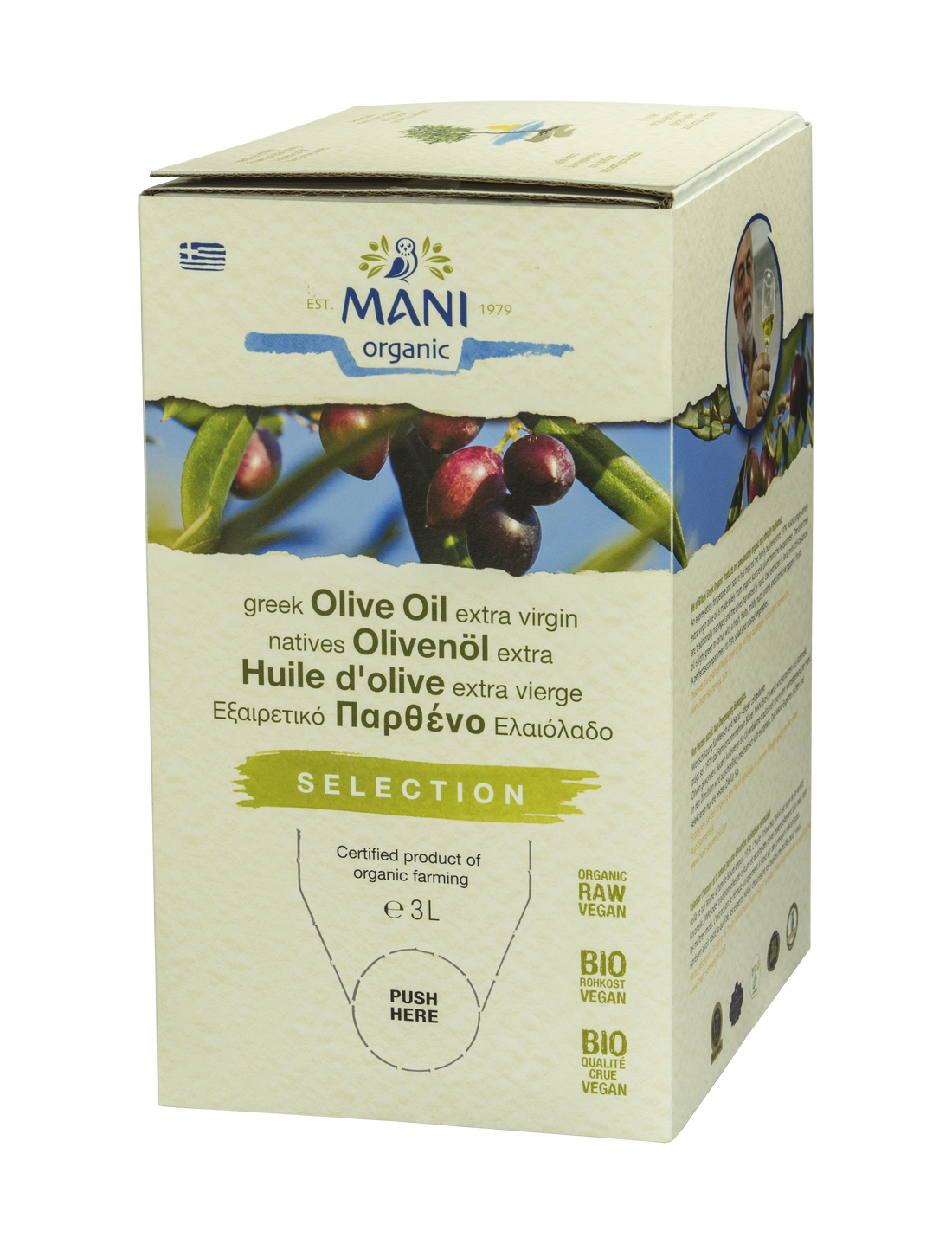 Organic Extra Virgin Olive Oil 3L – MANI Organic